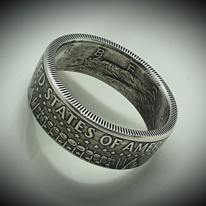 Mens Silver Dollar Ring - Etsy