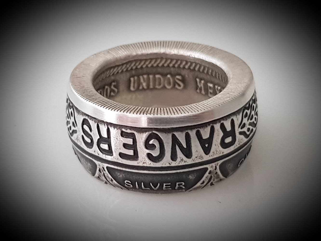 Coin Ring - Münzring - Texas Ranger- 1 Unze Silber - Etsy.de