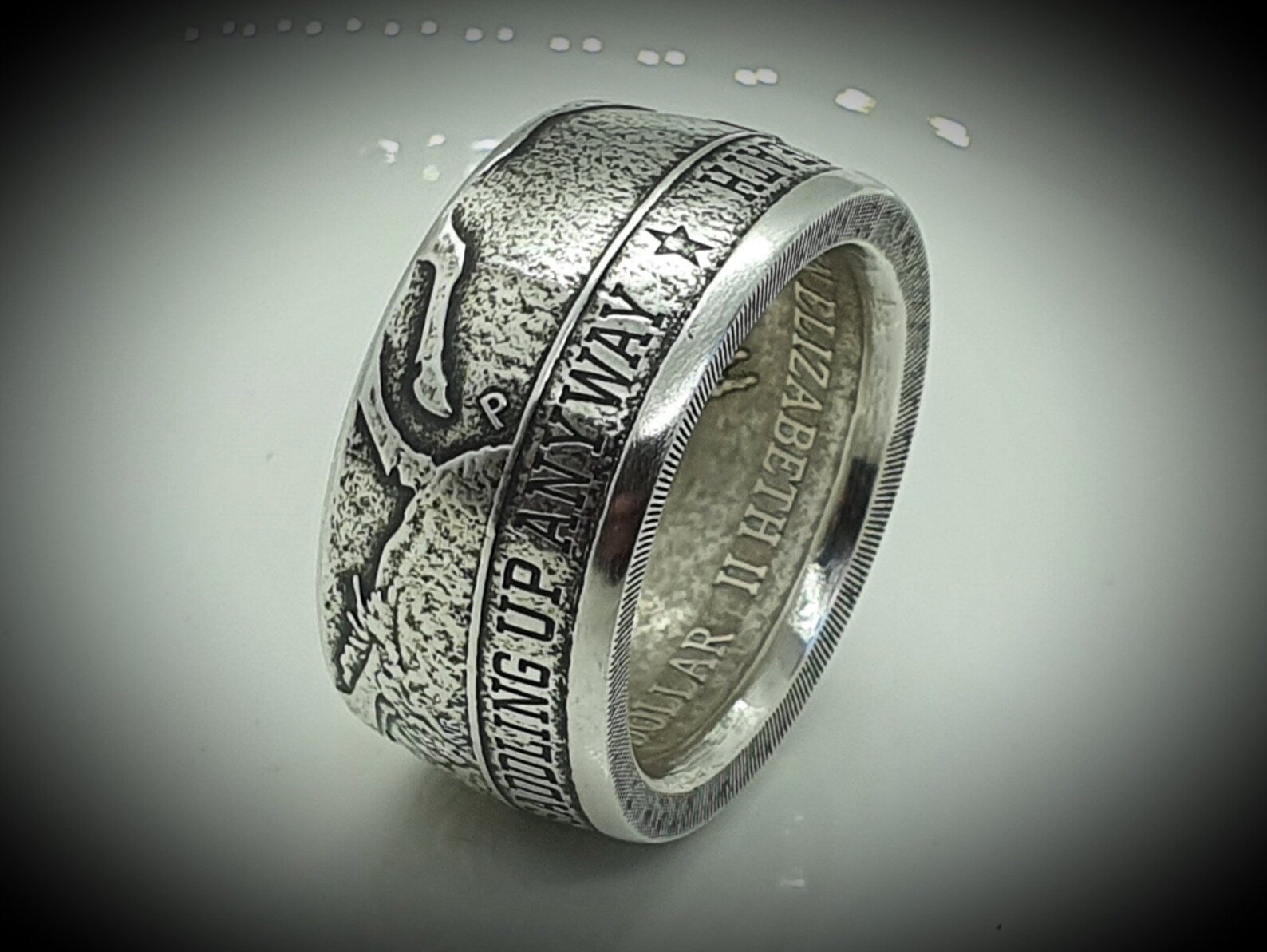 Coin Ring Coin Ring John Wayne Courage is Being Scared - Etsy