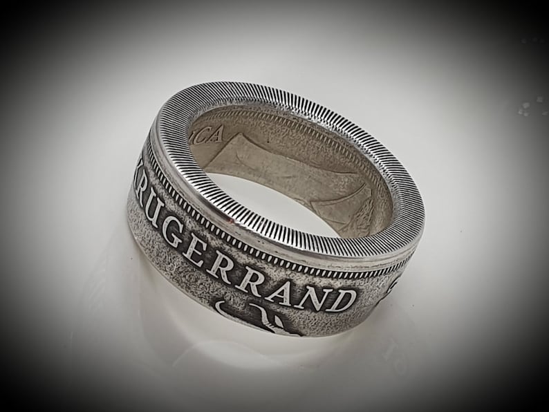 Coin Ring Coin Ring Krugerrand 1 Ounce Silver / Gold | Etsy