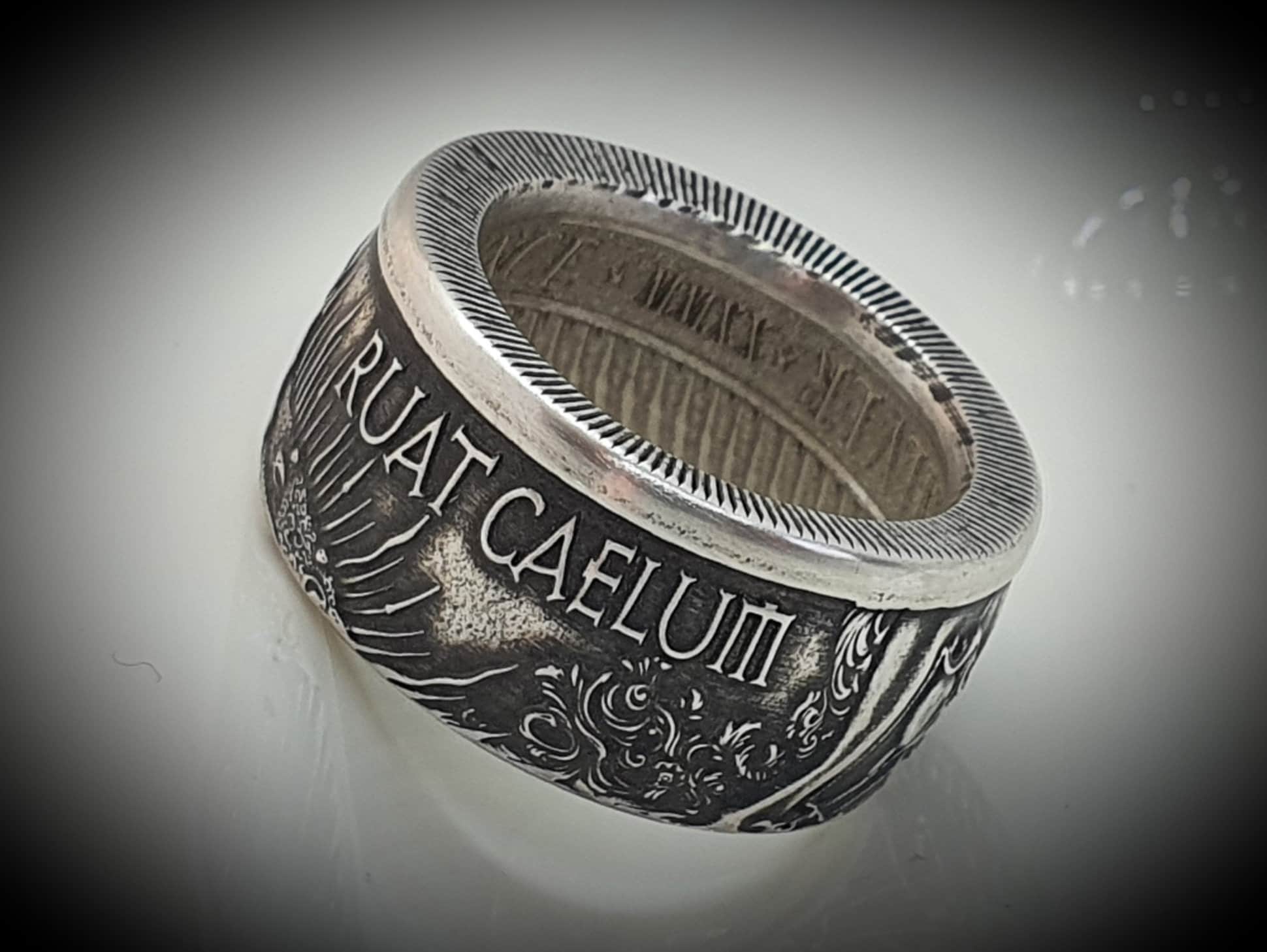 Coin Ring Coin Ring Fiat Justitia Ruat Caelum 1 Oz Silver - Etsy UK