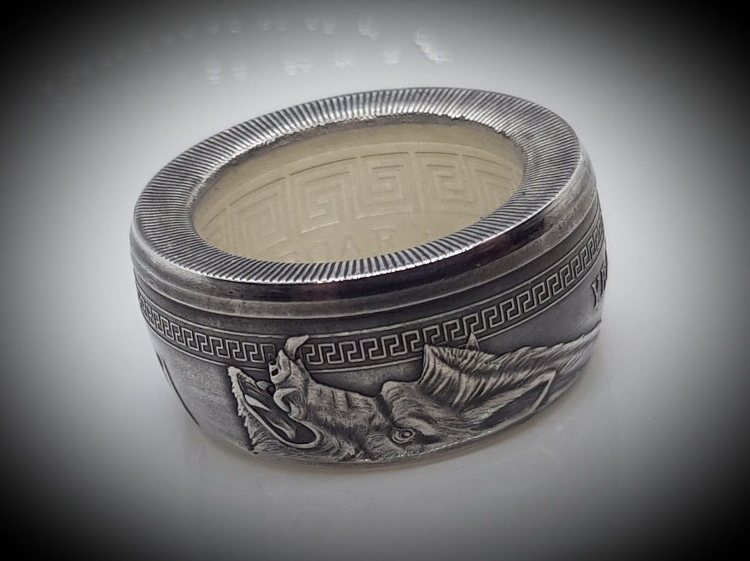 Coin Ring Coin Ring Year of the Boar 1 Ounce Copper 1 Ounce Real Silver ...