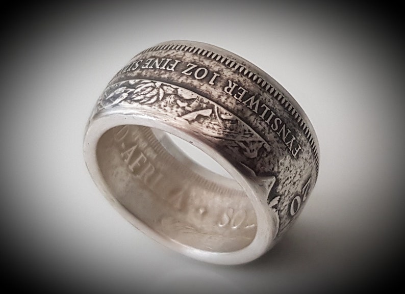 Coin Ring Coin Ring Krugerrand 1 Ounce Silver / Gold | Etsy