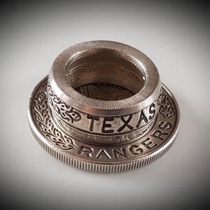 Coin Ring - Münzring - Texas Ranger- 1 Unze Silber - Etsy.de