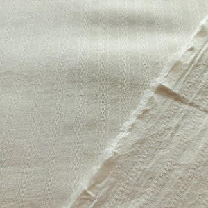 Undyed Cotton Fabric by Meter - White Fabric - Weavers Cloth - Textured ...