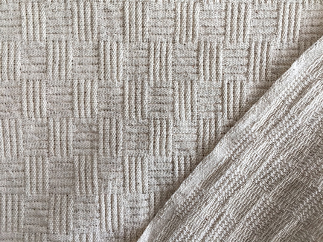 Undyed Cotton Fabric by the Yard Quilting Fabric White Fabric Weavers ...