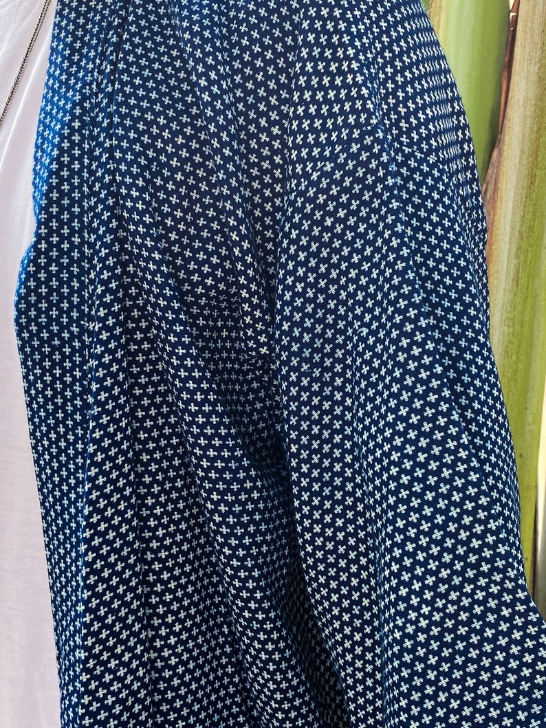 Cross Plus Sign Hand Dyed Indigo Yukata Yukata Men Yukata | Etsy