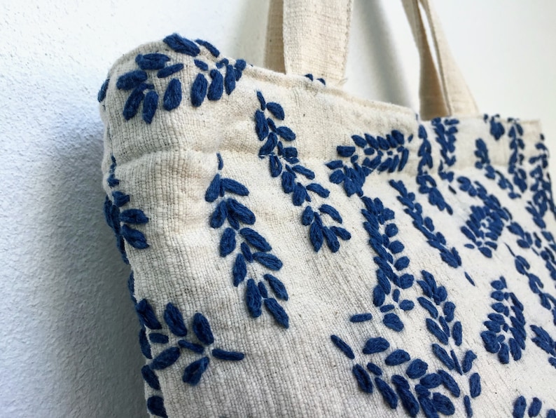 Hand Embroidered Small Tote Bag Small Cotton Bag Small - Etsy