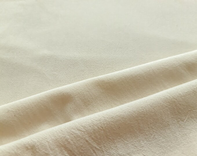 Undyed Cotton Fabric Unbleached Cotton Fabric by the Yard 100% Cotton ...