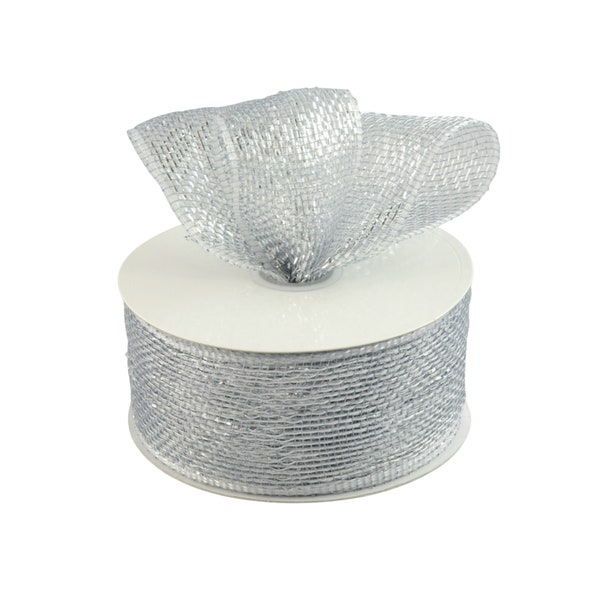 Silver Deco Mesh - Etsy