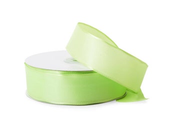 Green Fabric Wired Ribbon | Etsy