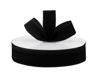 Wired Ribbon, 2.5, Black Velvet TEN YARD ROLL Simone Halloween ...