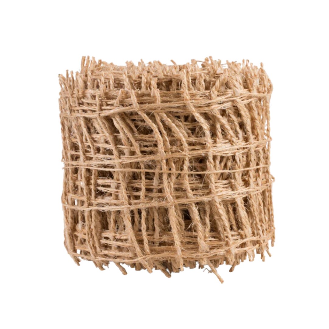 Natural Jute Check Weave 2.5" Mesh - Etsy