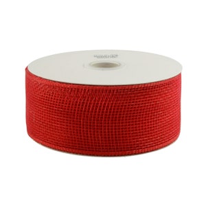 Poly Deco Mesh Red Ribbon - Etsy