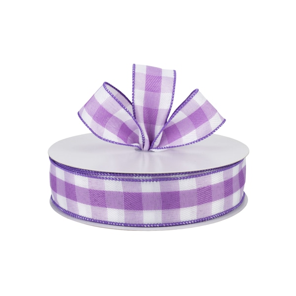 Purple Plaid Fabric Ribbon - Etsy