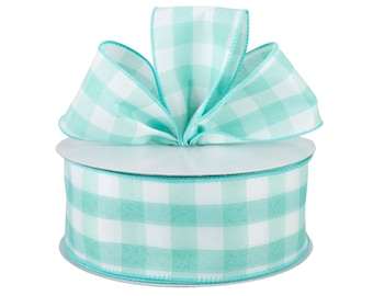 Blue Plaid Ribbon | Etsy