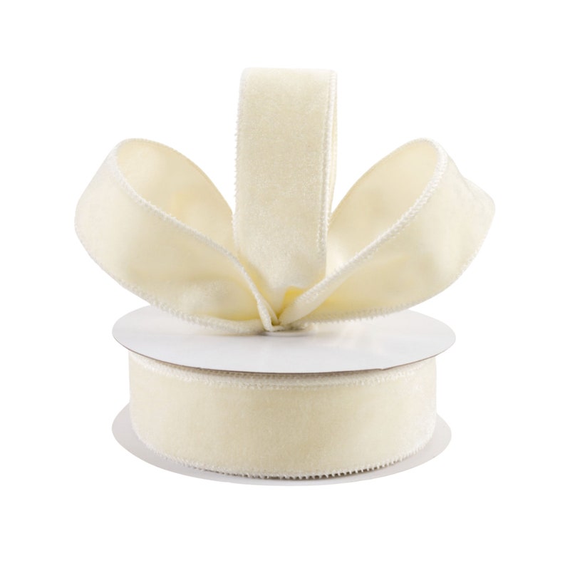 Cream Velvet 1.5 Ribbon - Etsy