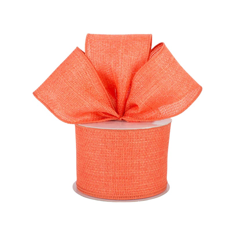 Coral Burlap - Etsy