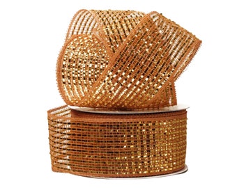 Gold Mesh Ribbon | Etsy