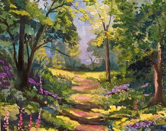 Spring Tree Painting | Etsy