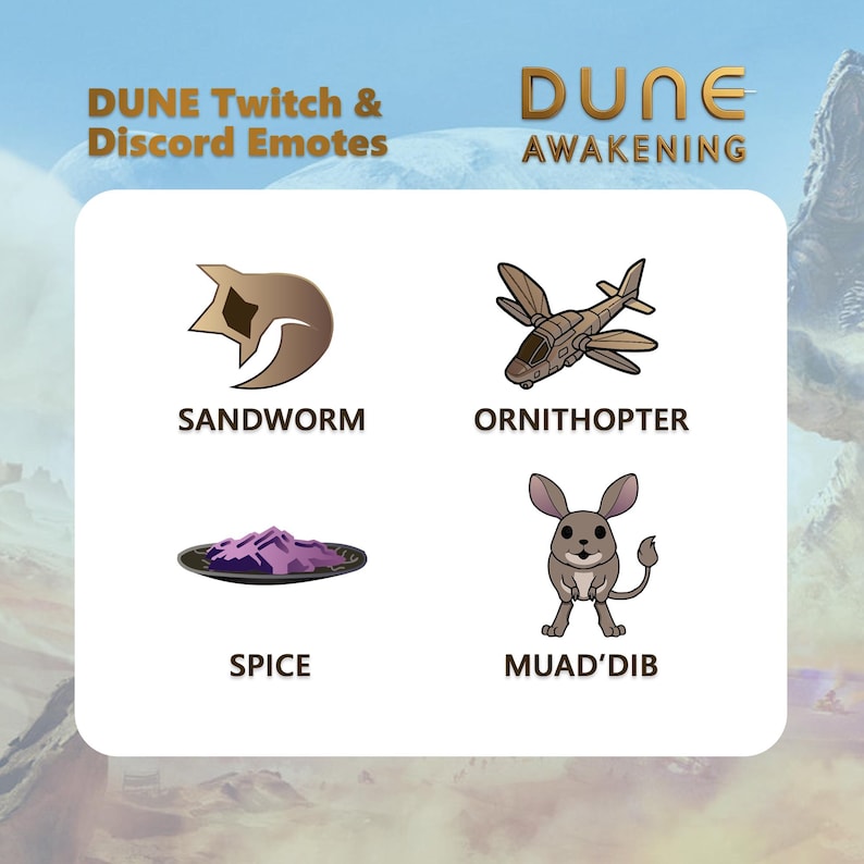 Dune Awakening Twitch & Discord Emotes - Etsy