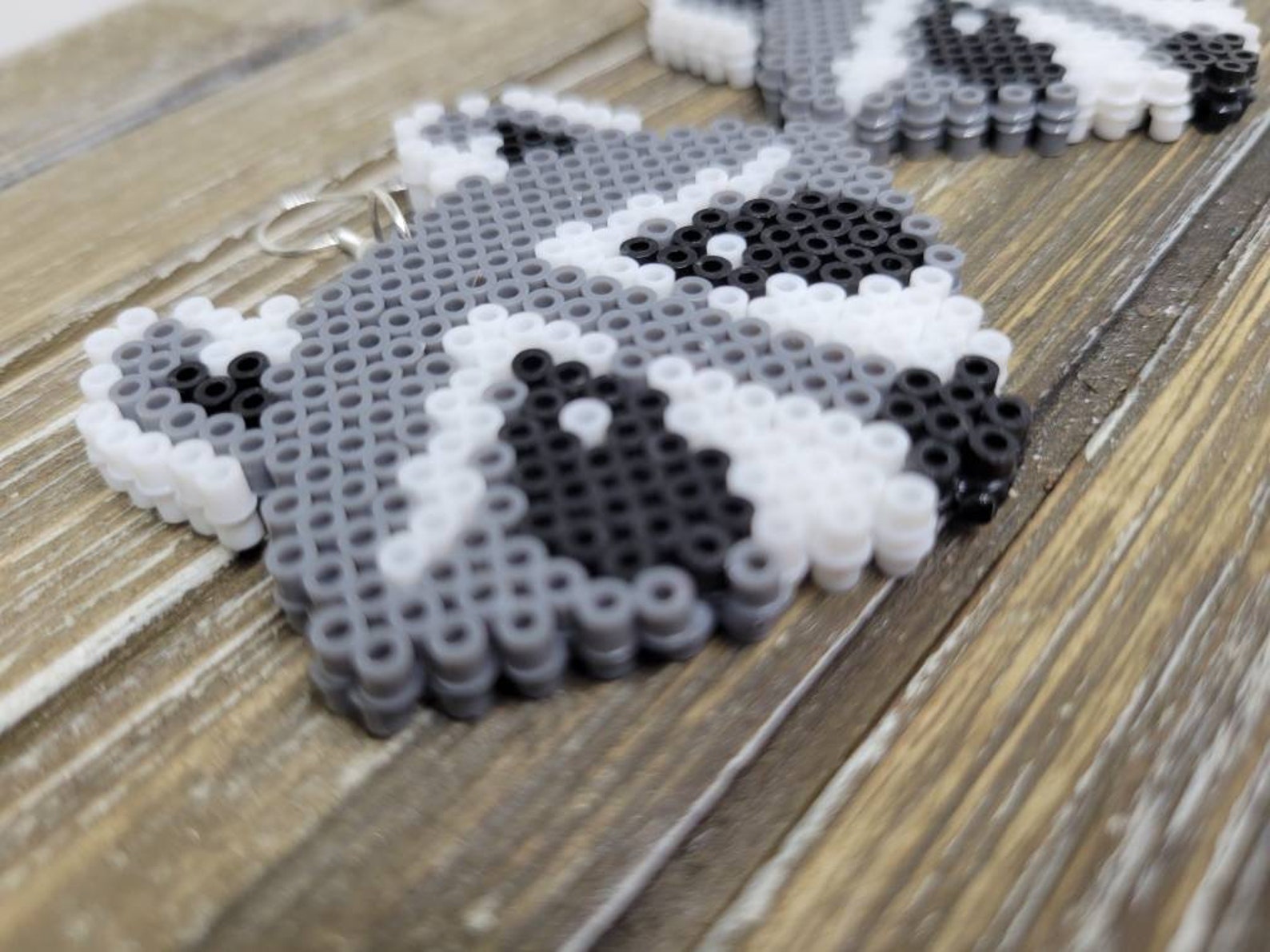 Racoon Earrings 8 Bit Jewelry Perler Bead Earrings. Dangle - Etsy