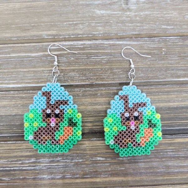 Perler Bead Earrings - Etsy