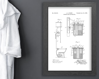 Toilet Patent | Etsy