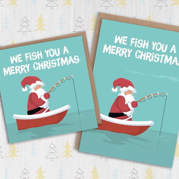 Fish You A Merry Xmas Holiday & Seasonal Cards Paper & Party Supplies ...