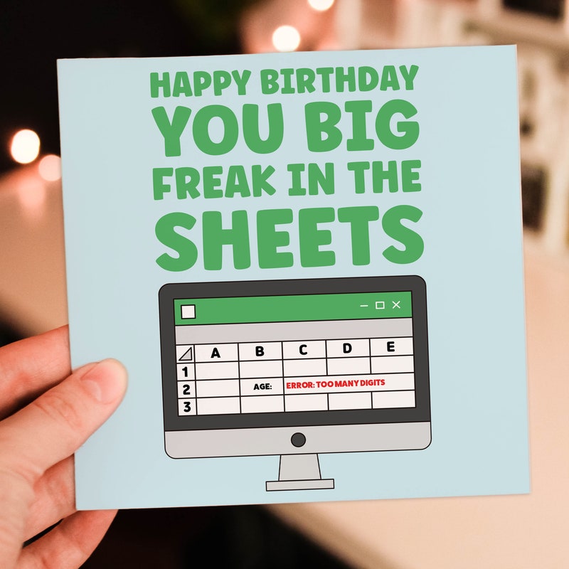 Geek Birthday Card - Etsy