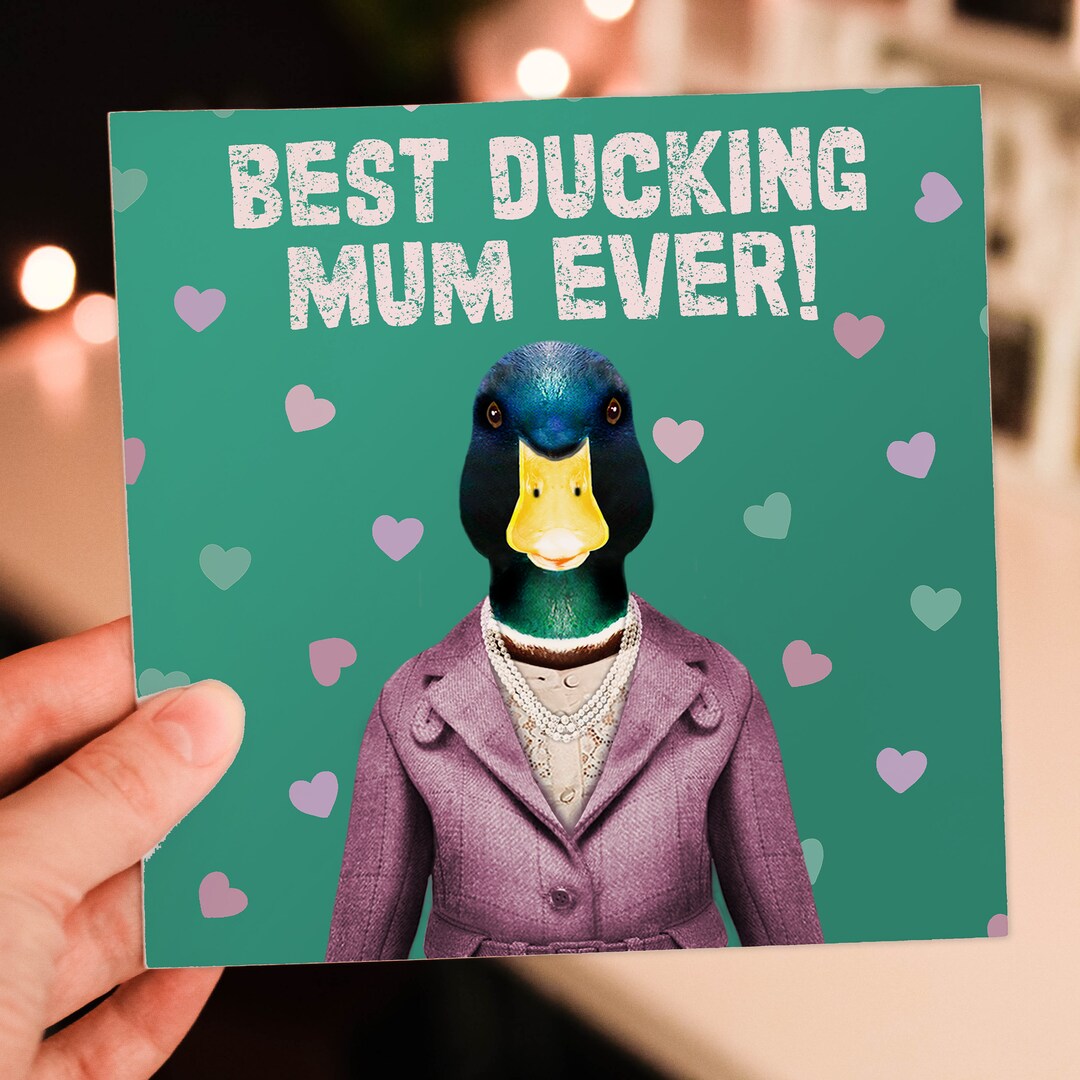 Best Ducking Mum Mom Ever Duck Autocorrect Bird in Clothes - Etsy