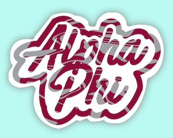 Alpha Phi Sorority Car Decal, Aphi Laptop Sticker, Sorority Gift - Etsy