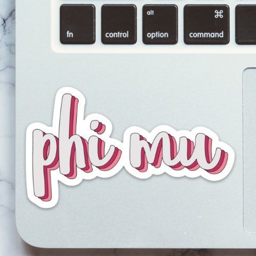 Phi Mu Sorority Pastel Rainbow Sticker / Decal 4 Wide - Etsy