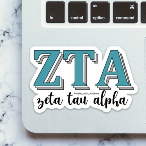 Zeta Tau Alpha Sorority Handwriting Script Engraved Vacuum | Etsy