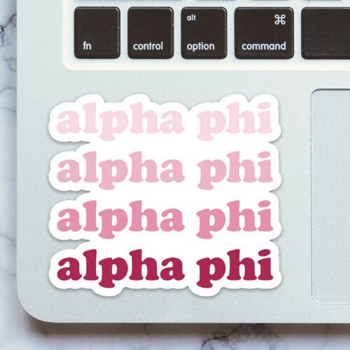 Alpha Phi Sticker Pack Sorority Stickers Alpha Phi Flag | Etsy