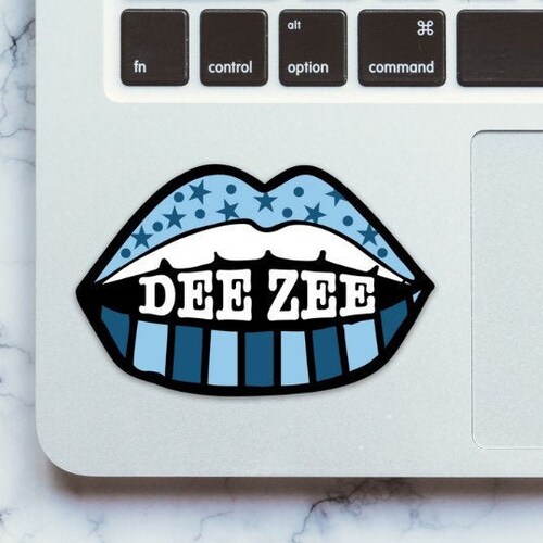 Delta Zeta Sorority Pink Stars & Lips DEE ZEE Sticker - Etsy