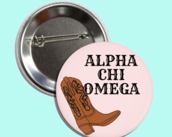 Chi Omega Sorority Pin Buttons | Etsy