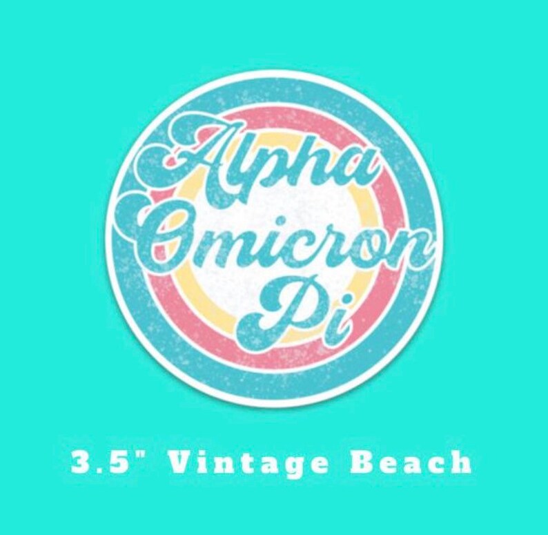 Alpha Omicron Pi Sorority Sticker Pack | Etsy