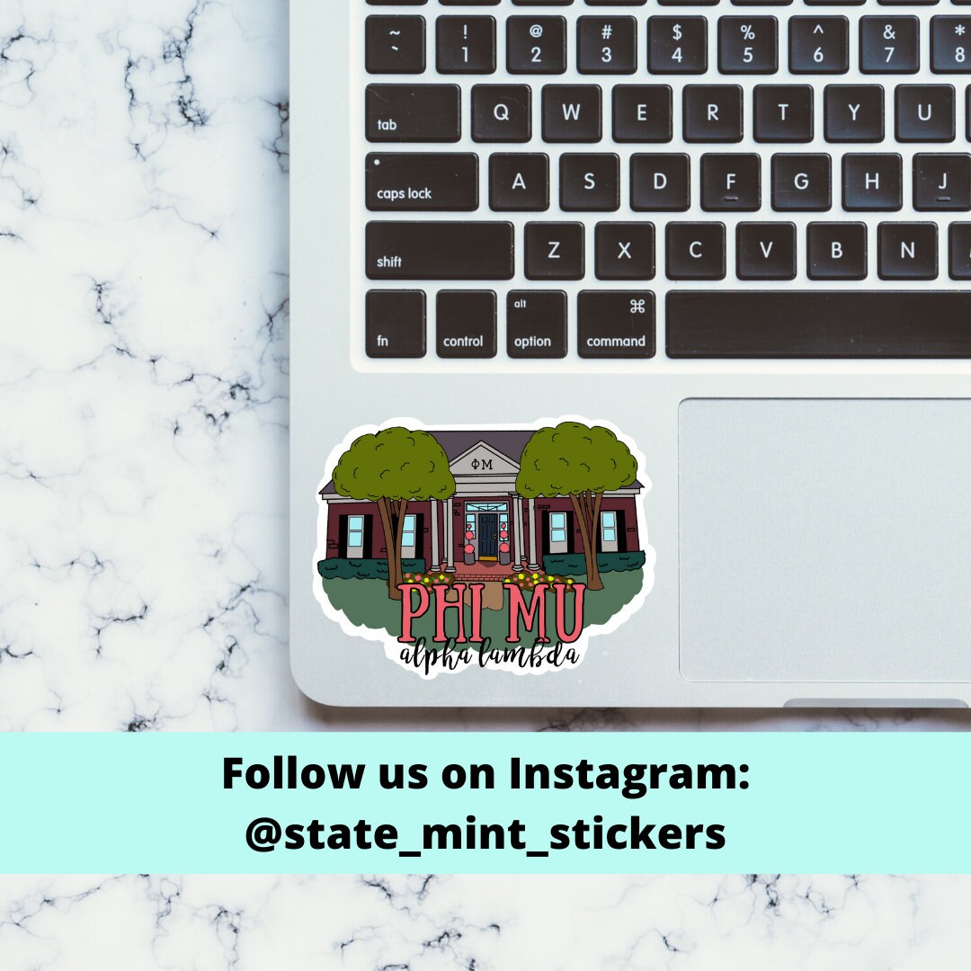 Phi Mu Fraternity Custom Sorority House Stickers | 3.5" - Etsy