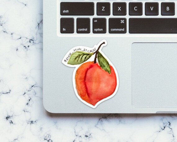 Georgia Peach Sticker State of Georgia Symbol Peach - Etsy