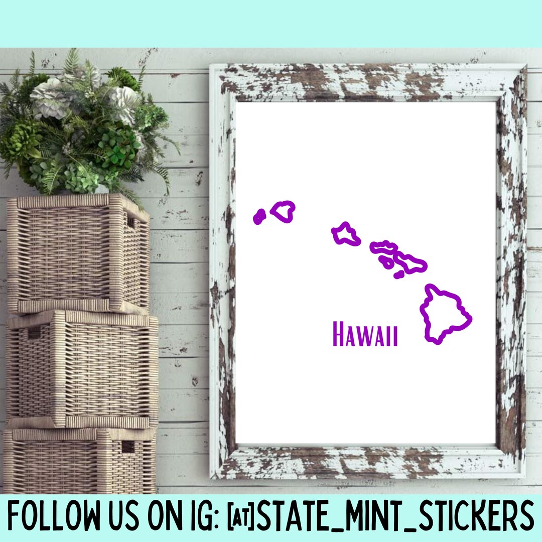 Hawaii State Outline Print, Digital Print, Digital Download, Art Print ...