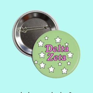 Delta Zeta Button | Custom Sorority Buttons / Pins Bid Day Bulk Orders ...