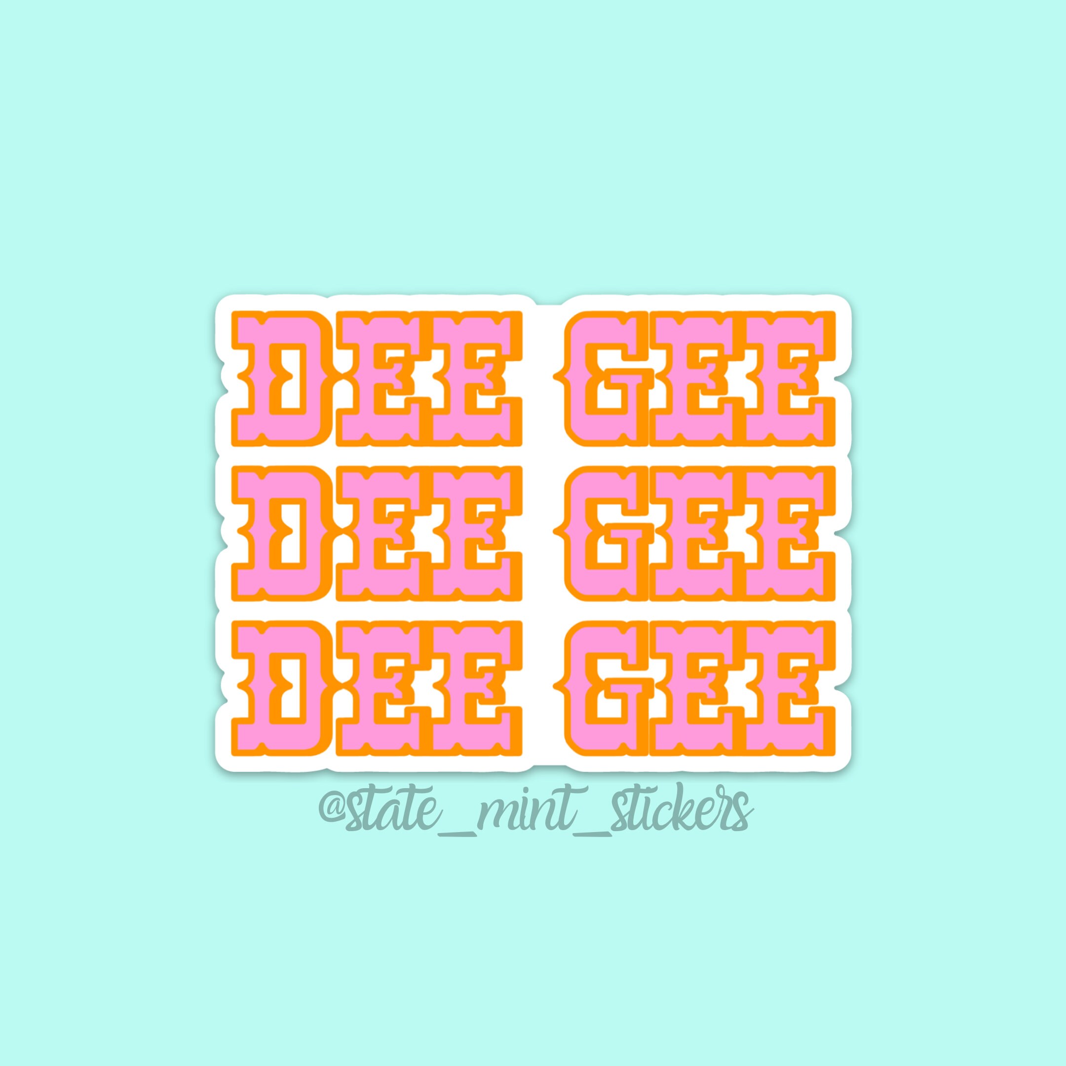 Delta Gamma Dee Gee Sorority Cowgirl Themed Sticker - Etsy