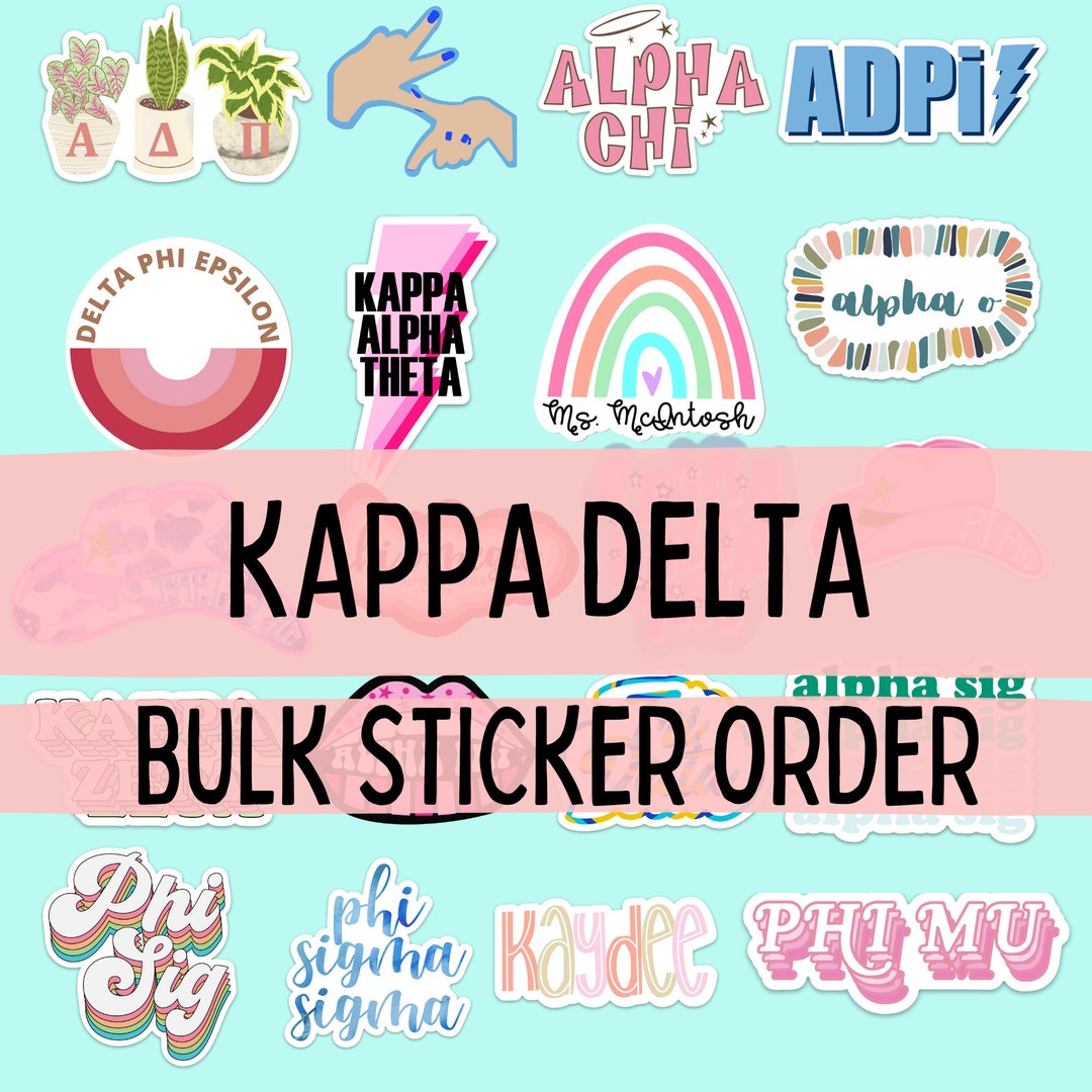 Kappa Delta Stickers | Sorority Stickers Bulk Order | PERFECT for BID ...