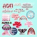 Alpha Omicron Pi Sorority Sticker Pack Perfect for Bid Day, Big Little ...