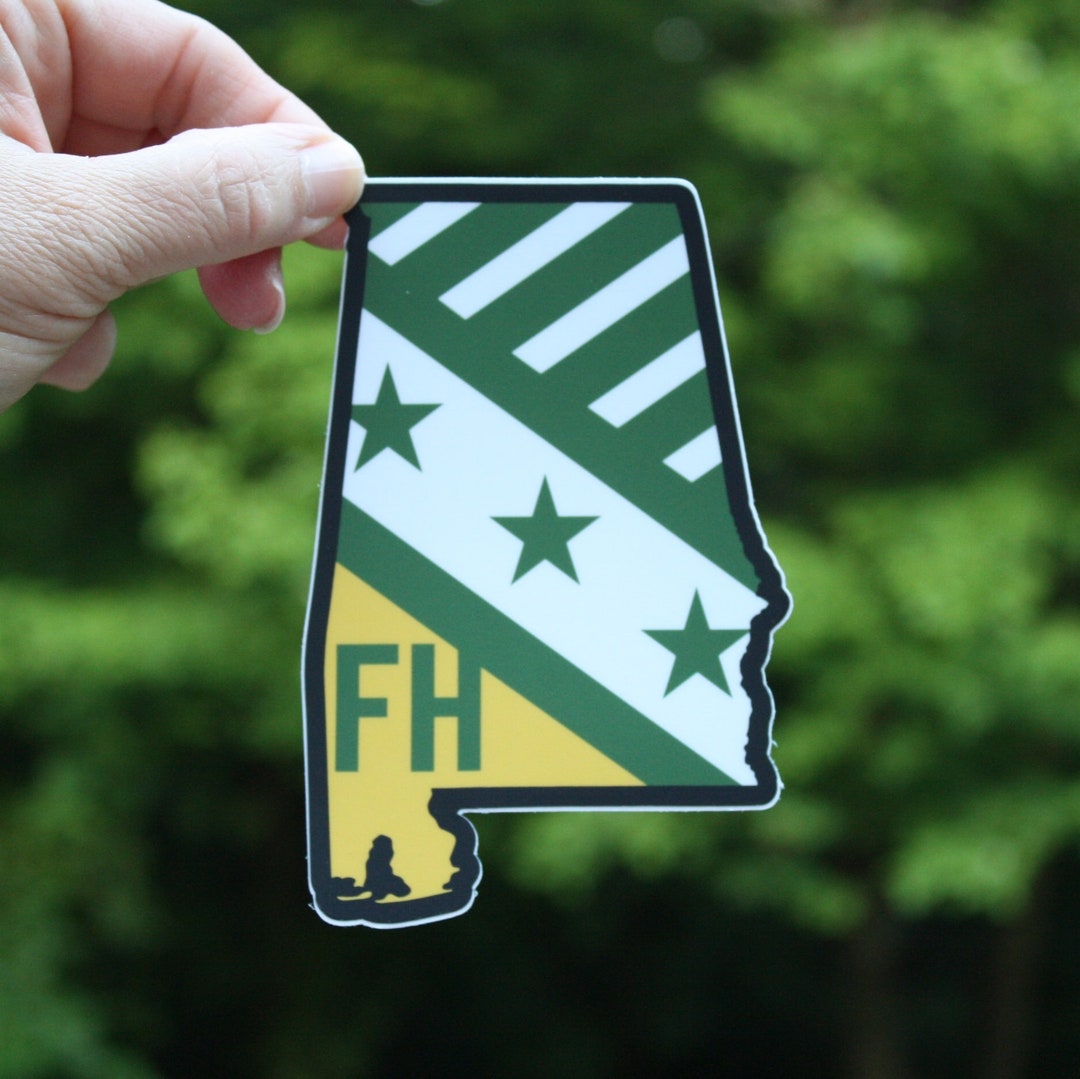 Farmhouse Fraternity Alabama State Shaped Sticker Farmhouse - Etsy