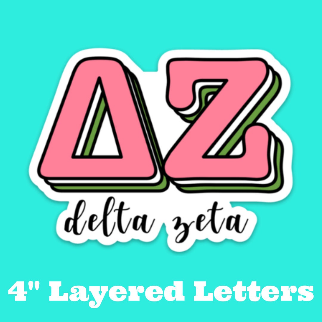Delta Zeta Sorority Stickers Bulk Order PERFECT for BID DAY | Etsy