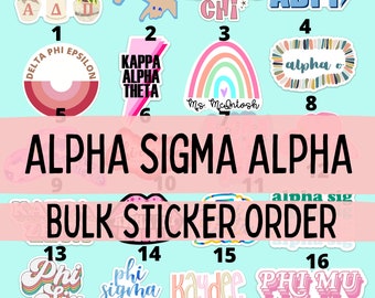 Sigma Alpha Sticker/sorority Sticker/sigma Alpha State - Etsy