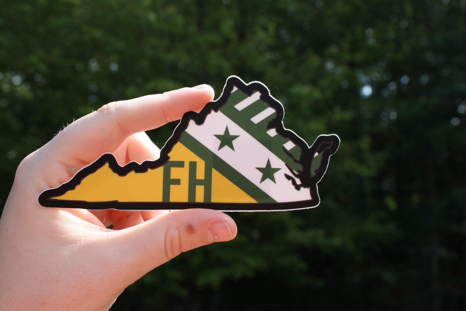 Farmhouse Fraternity Virginia State-shaped Sticker - Etsy