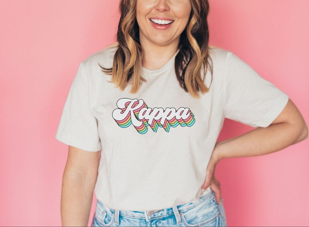Kappa Kappa Gamma Sorority Rainbow Bella + Canvas Unisex Jersey Short ...